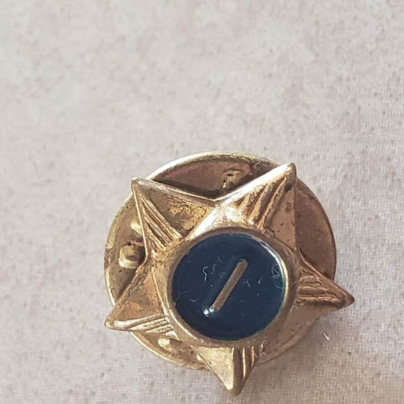 Vintage | Accessories | Vintage Number Blue Star Pin | Poshmark